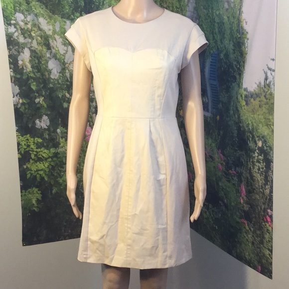 Ark & Co | Dresses | Ark Co Capsleeve Stretchy Cream Dress | Poshmark